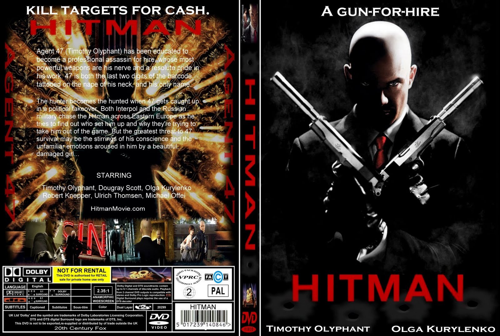 DVD Lables: HITMAN